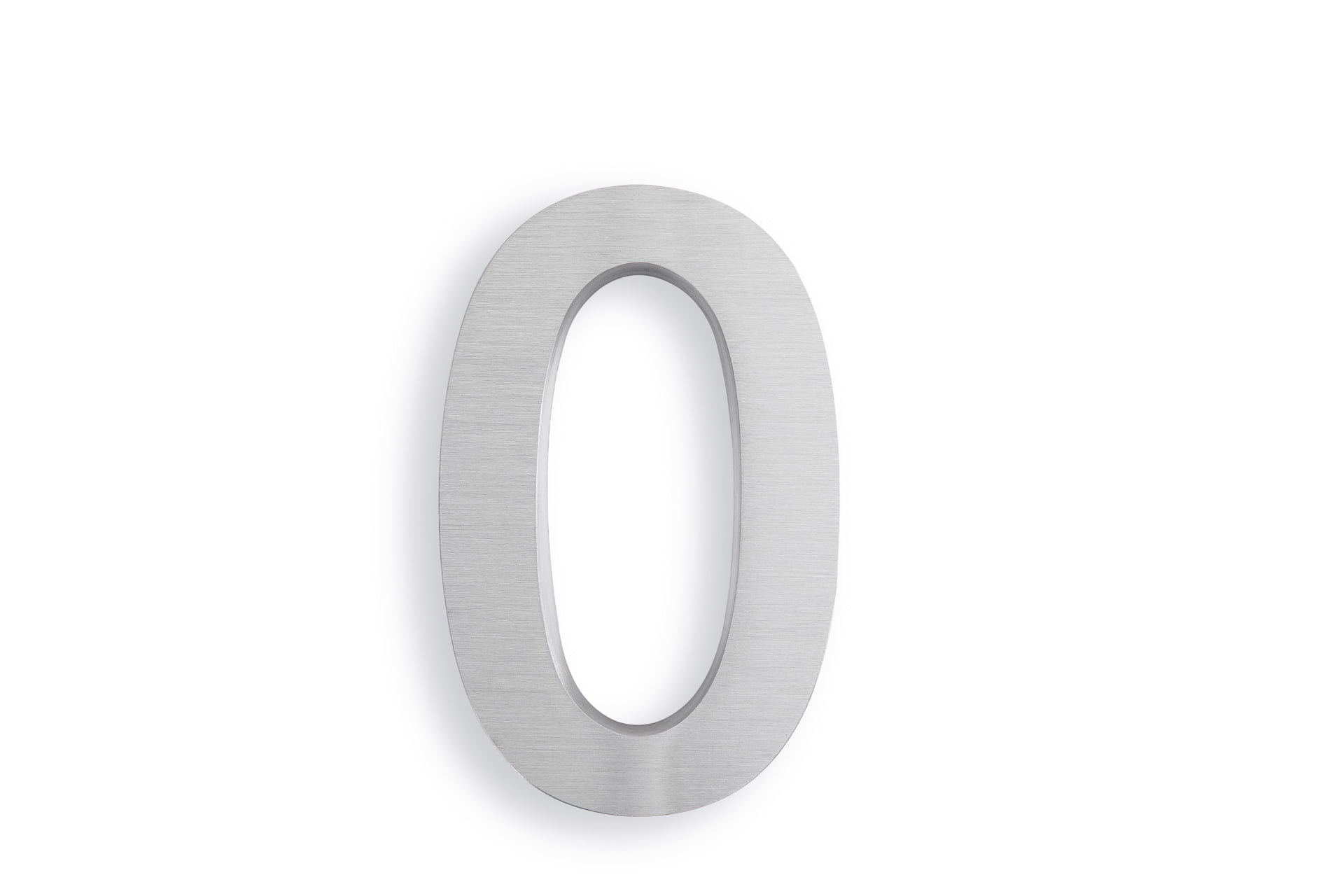 MSH Modern Stainless Hardware 6 Inch 3D Stainless Steel House Number 0 ...