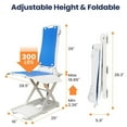 VOCIC L-Shaped Lightweight Electric Lift Chair, Patient Lift, 300 lb ...