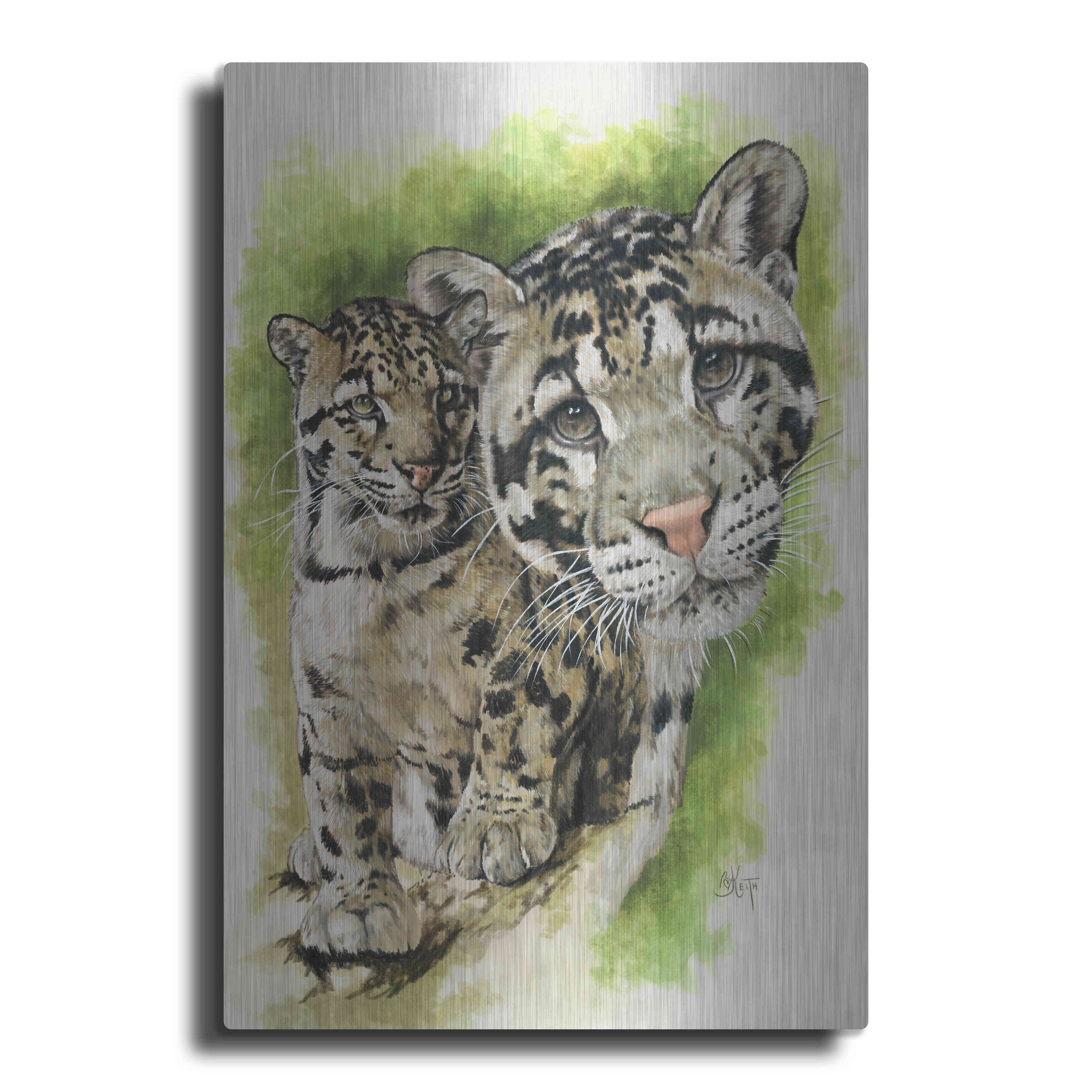 Luxe Metal Art 'Sovereignty' by Barbara Keith, Metal Wall Art, 12"x16 ...