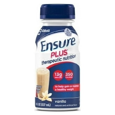 Ensure® Plus Nutrition Shake, Vanilla, 8-ounce bottle - Walmart.com