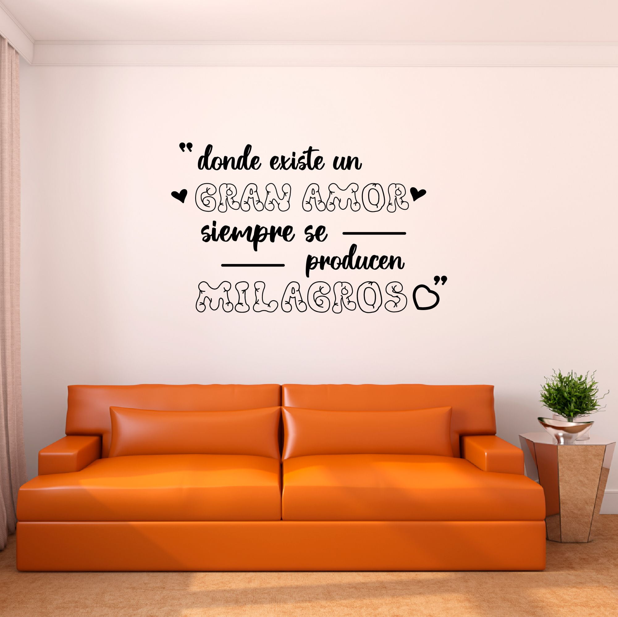 Spanish Wall Decals for Boys Bedroom - Donde existe un gran amor ...