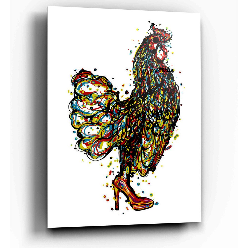 Epic Graffiti Chicken Glam Acrylic Wall Art, 14" x 20" - Walmart.com ...