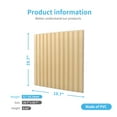 Art3d Slat Wall Panel, 3D Fluted Textured Panel 12-Tile 19.7 x 19.7in ...