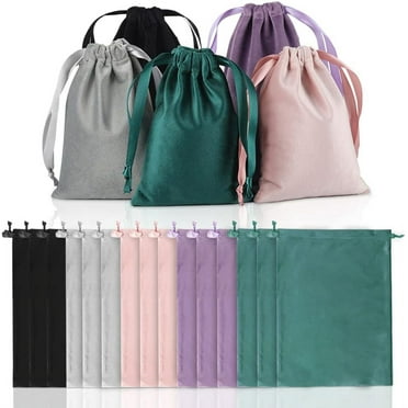 Generic 10 Pcs Velvet Drawstring Bags Mixed Color Jewelry Bags for ...
