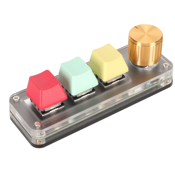 Mechanical Keyboard,USB Mini 3 Key Key Mini Keypad DIY Programmable Keyboard Achieve More ...