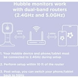 Hubble Connected Nursery Pal Glow+ Twin with 2 Cameras, HD Color Screen ...