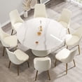 Contemporary White Round Dining Table | For 8 People Dining | Sintered ...