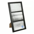 Mainstays 4x6 3-Opening Linear Gallery Picture Frame, Black, Wall Mount ...
