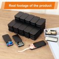 Rollbacks & More 60 Pack Black Mini Rectangular Metal Tins Boxes with ...