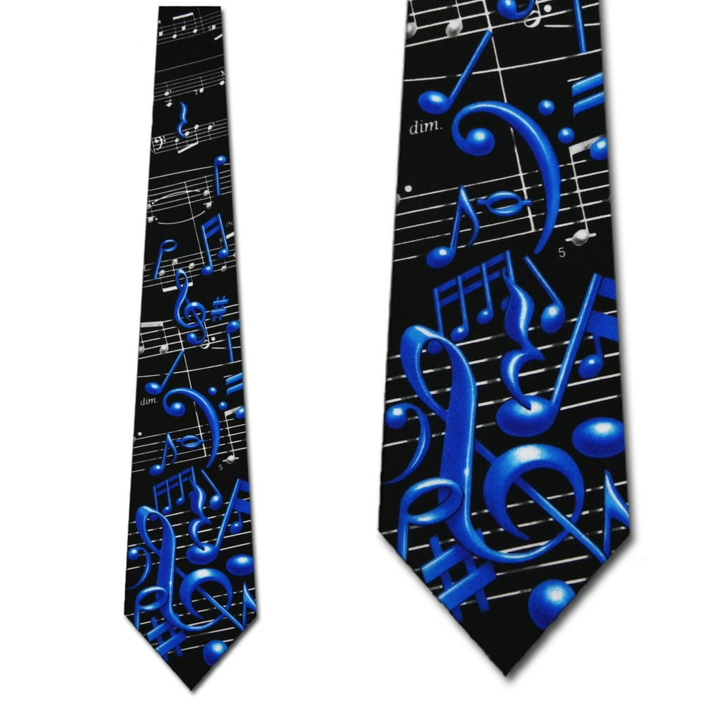 Three Rooker - Musical Notes Necktie Mens Tie - Walmart.com - Walmart.com