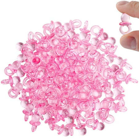 Houkiper 50PCS Clear Acrylic Mini Pacifiers Pacifiers,Milk Feeder ...