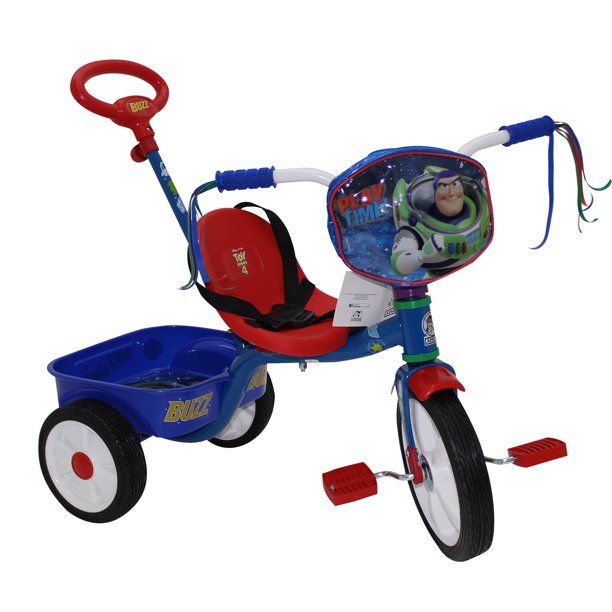 Triciclo para niño rodada 12 Buzz Lightyear con barra de empuje Apache APACHE BUZZ LIGHTYEAR ...