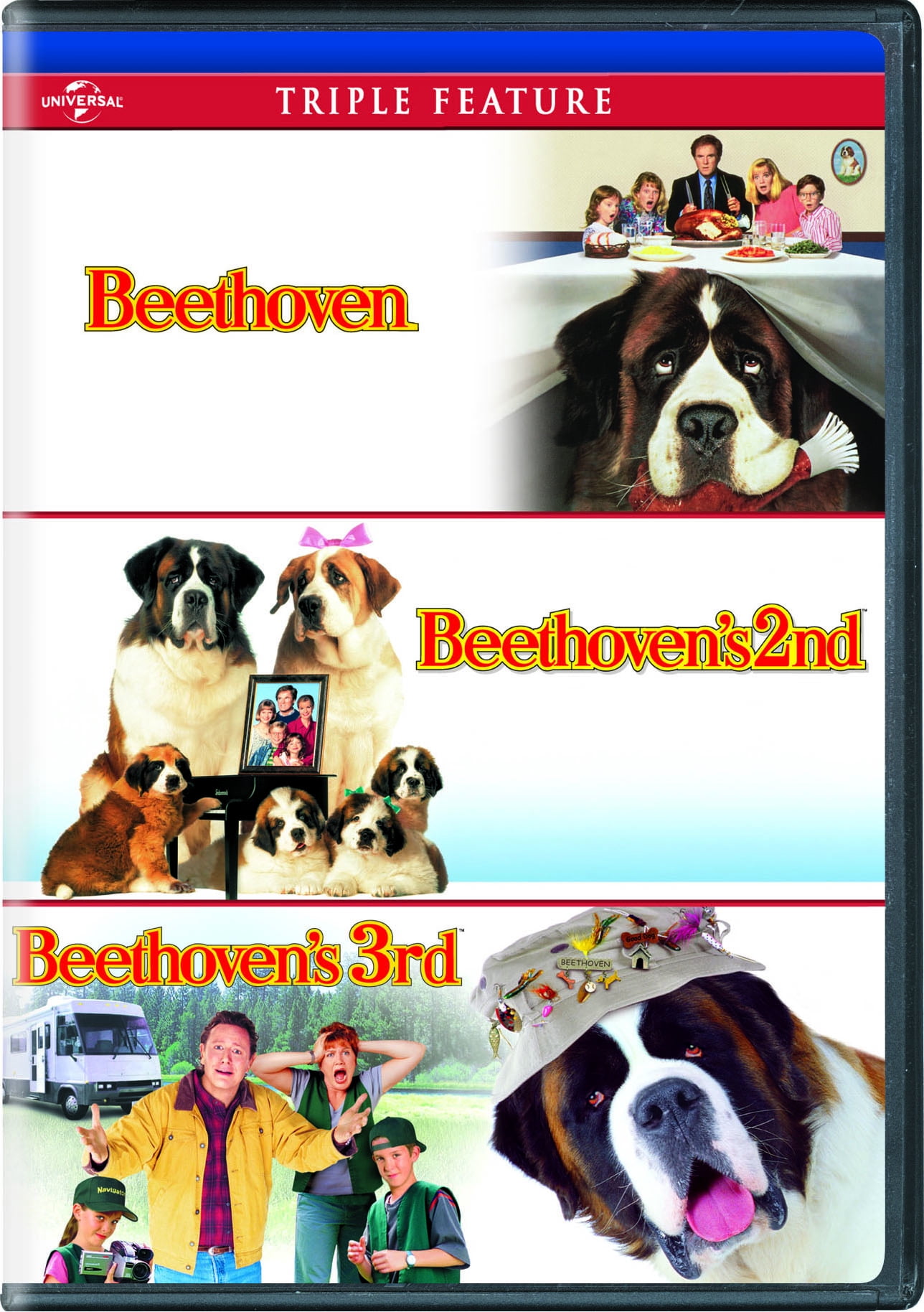 Beethoven / Beethoven's 2nd / Beethoven's 3rd Triple Feature (DVD ...