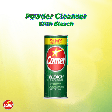 Comet Cleanser with Bleach, 25-Oz, Scratch-Free, Purpose Cleaning ...