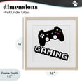 Stupell Industries Playful Pixel Gaming Birch Framed Print Under Glass ...