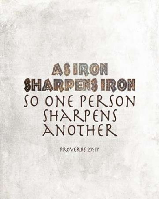 Proverbs 27-17 Poster Print by Tara Moss (24 x 30) - Walmart.com