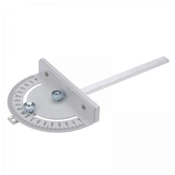 2x Stainless Steel Protractor 180 Degrees Angle Ruler 90mm Metric ...