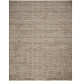 Nourison Serenity Home Geometric Mocha Ivory 9' x 12' Area Rug (9x12 ...