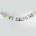 Way To Celebrate Multicolor Birthday Confetti Banner with Adjustable ...