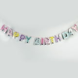 Way To Celebrate Multicolor Birthday Confetti Banner with Adjustable ...