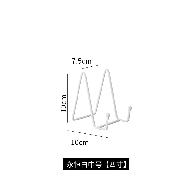 Multifunctional Metal Plate Holder Easel Stand Tabletop Picture Frame ...