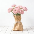 White Resin Vase with Ceramic Look, Minimalist Scandinavian Style ...