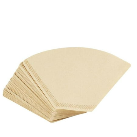100x Hand Drip Coffee Filter Paper Natural Wood Pulp Coffee Paper ...