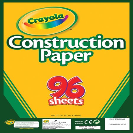 Crayola LLC Construction Paper Pack (Set of 3) - Walmart.com