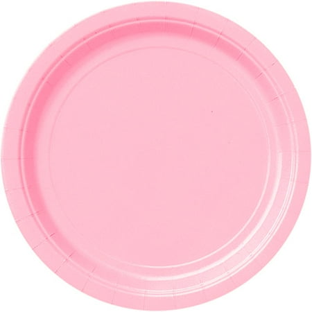 Way to Celebrate! Light Pink Paper Dessert Plates, 7in, 24ct – Walmart ...
