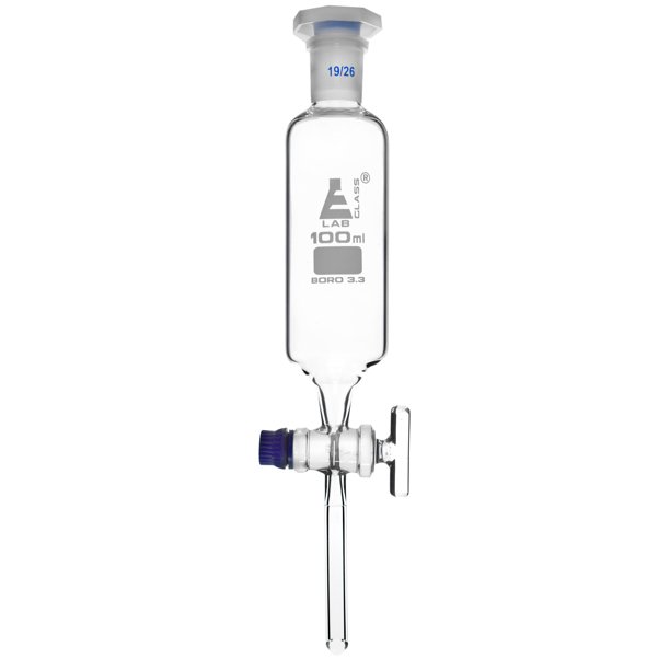 Dropping Funnel, 100ml, Cylindrical - Socket Size 19/26 - Includes ...