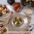 Glass Dinnerware Set Sleek Round Clear Glass Plate and Bowl Sets for ...