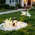 American Patriotic Memorial Solar Garden Light with Flag Design - LED ...