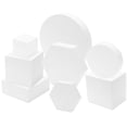 BESTYASH 8-Piece White Geometric Cube Photo Props Set for Creative ...