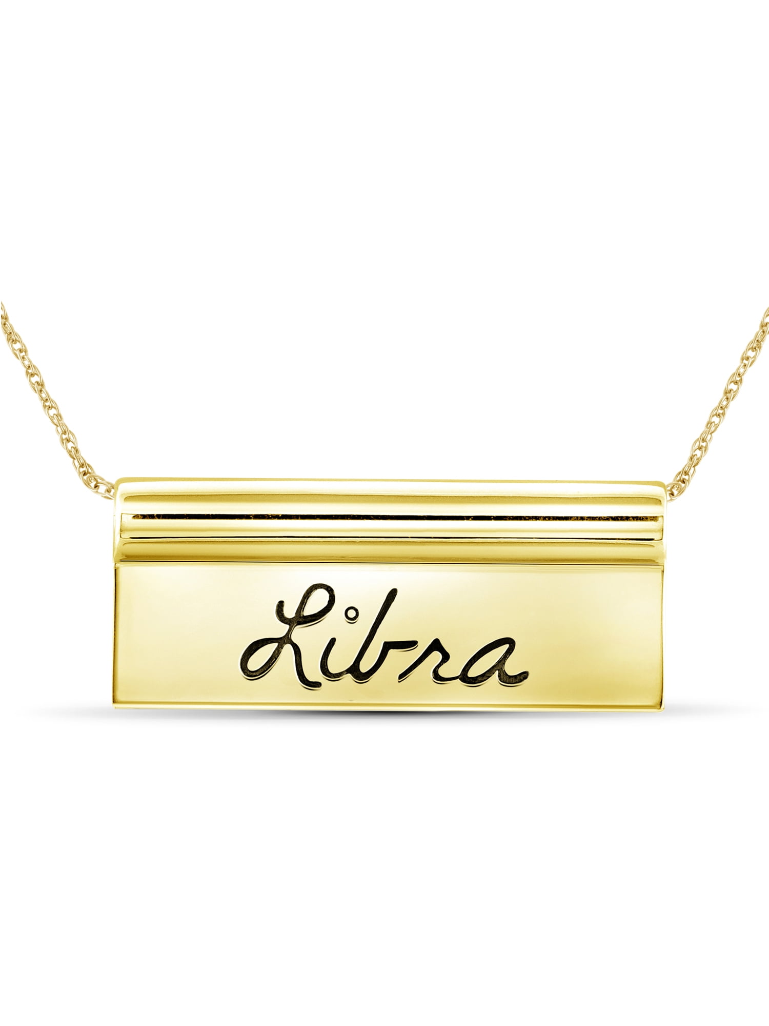 What's Your Sign? Gold over Silver Libra Engraved Zodiac Nameplate ...