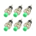 6Pcs 7 mm Mini Round Momentary Push Button Switch Press the Self-Reset ...