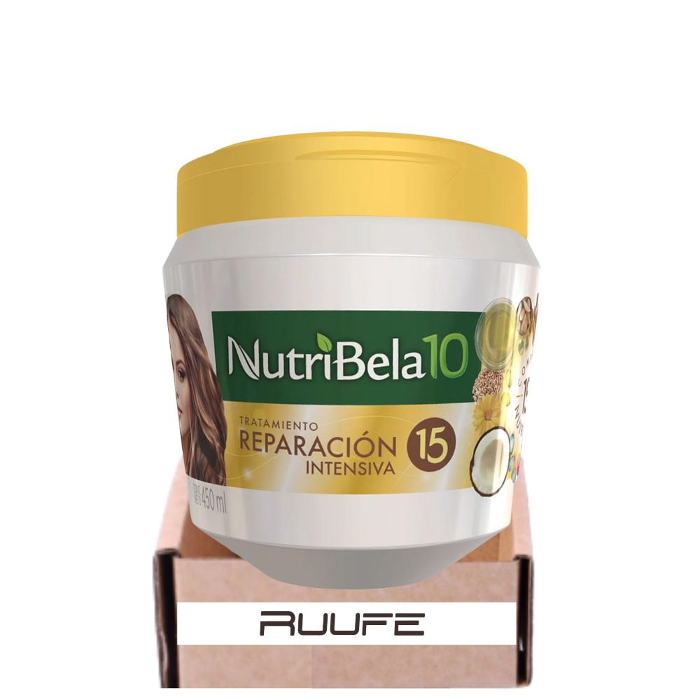 nutribela 15 (17.6 oz 500 gr) hair mask and deep conditioner treatment ...