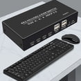 4 Port KVM Switches For HDTV Supporting 4K 60Hz Output Allowing Control ...