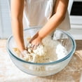 6.3 Qt Large Clear Glass Mixing Bowl, 12.3" Durable Salad Bowl for ...