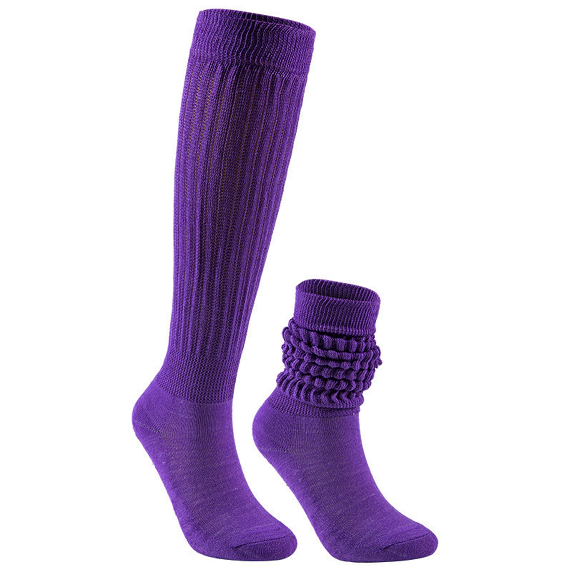 Komoo 3 Pairs Women Slouch Socks Soft Extra Long Scrunch Knee High Sock ...