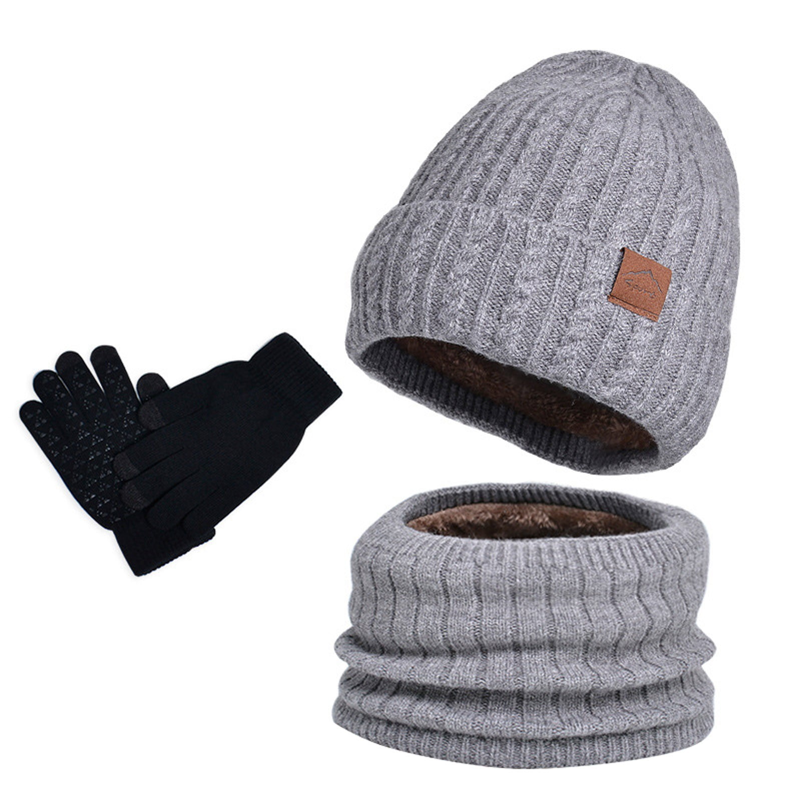 Click here for Aocisk Winter Knitted Hat Scarf Gloves Set For Men... prices