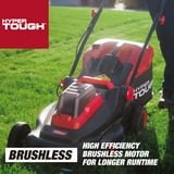 Hyper Tough 40V 18-inch Battery Powered Brushless Push Mower Kit, HT13 ...