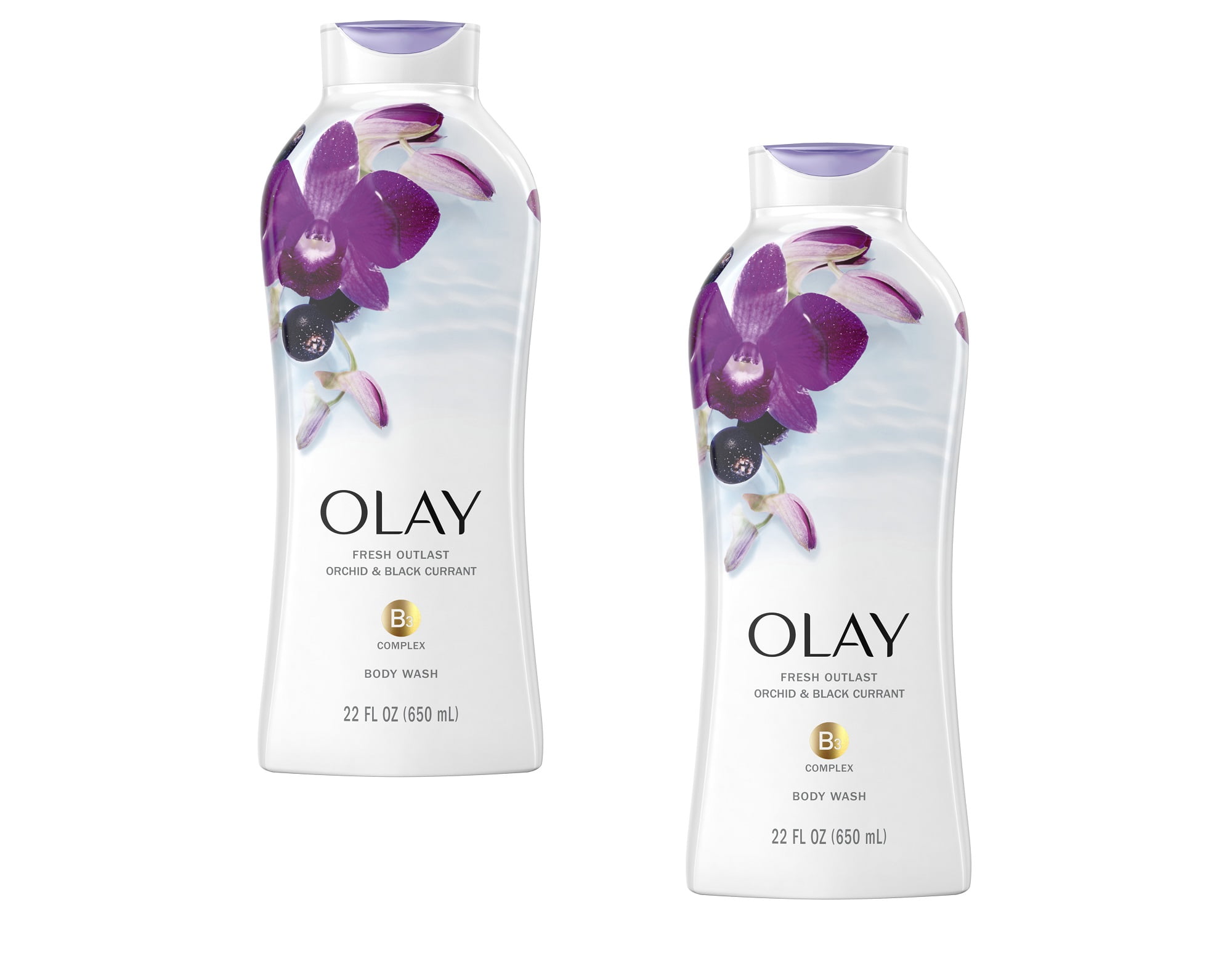 Olay Fresh Outlast Women's Body Wash, Orchid & Black Currant, 22 fl oz ...