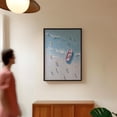 Affixzi Aerial Beach Wall Art, Coastal Ocean Print, Seascape ...