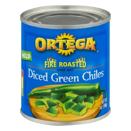 Ortega Fire Roasted Diced Green Chiles Mild, 7.0 OZ - Walmart.com