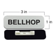 Bellhop 1 x 3" Name Tag/Badge, Brushed Gold, (3 Pack) - Walmart.com