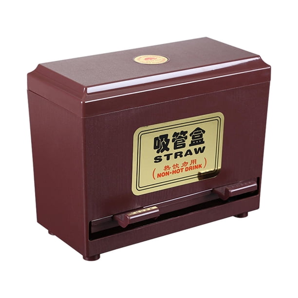 simhoa Straw Dispenser Container Multipurpose Straw Box for Counter ...
