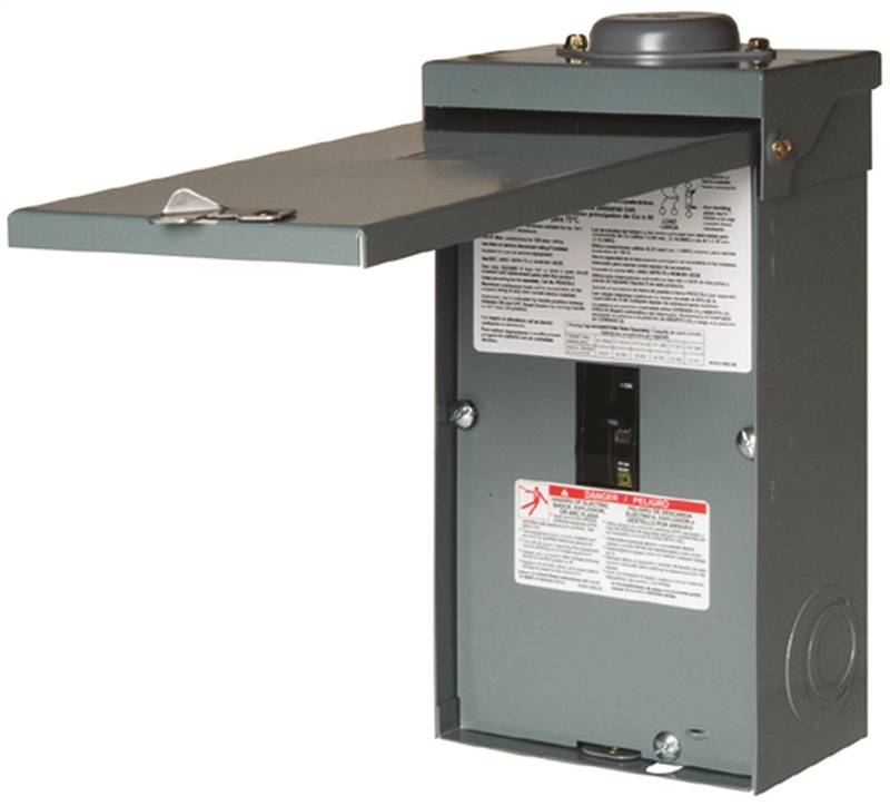 Square D QO Circuit Breaker Enclosure, 120/240 VAC, 100 A, NEMA 3R ...