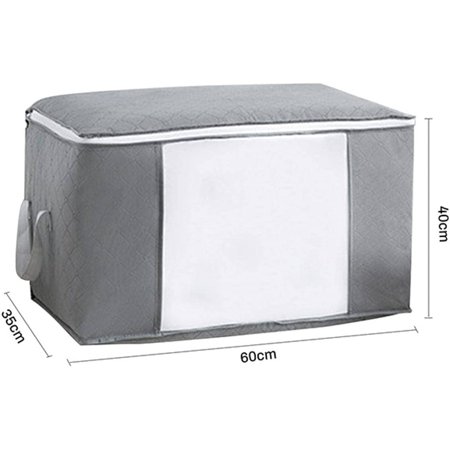 Under bed Storage Container, Set of 2 Large Breathable Woven Underbed ...