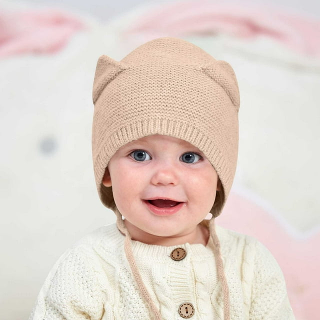Newborn Hats Big Bow Baby Cap Cotton Cute Hat Newborn Infant Boys Hats ...