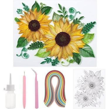 Walmart 19Pcs DIY Paper Quilling Kit, 900 Strips in 45 Colors, Ideal ...